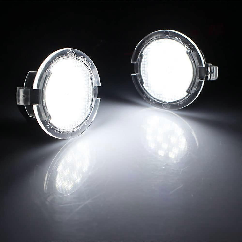 2pcs LED Rearview Mirror Puddle Light Replacement for Ford F150 Expedition Explorer Edge Flex ...