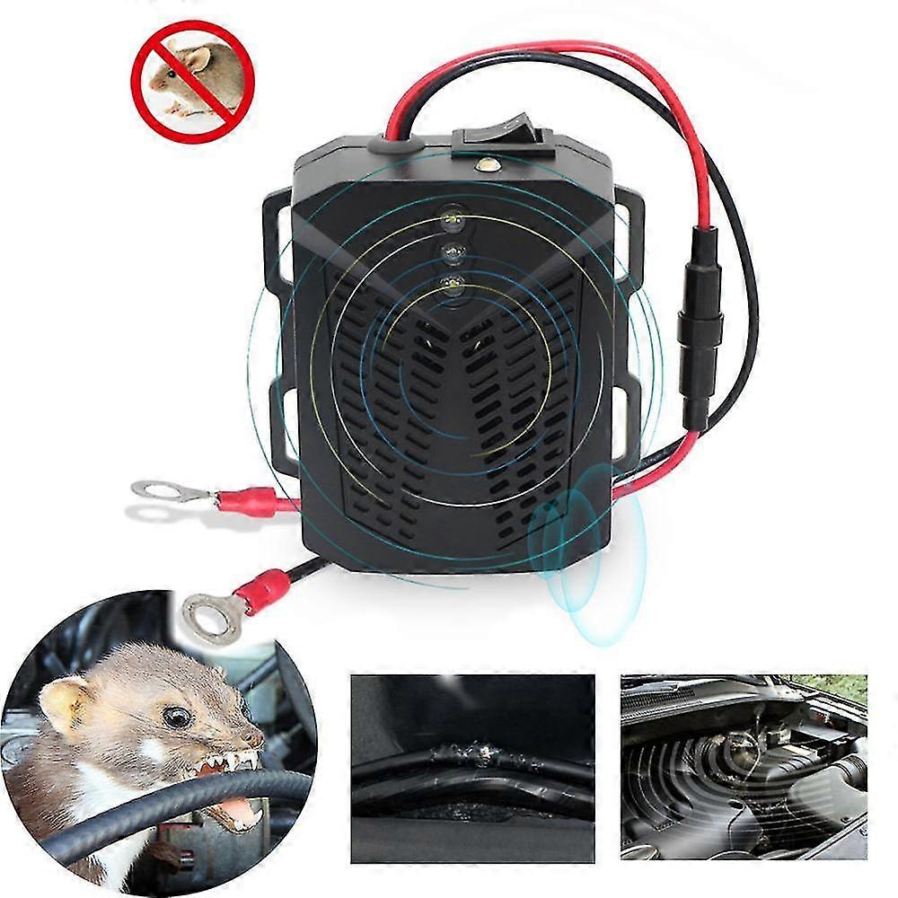 12V Car Rat Rodent Ultrasonic Repellent Marten Shock Vehicle Chases ...