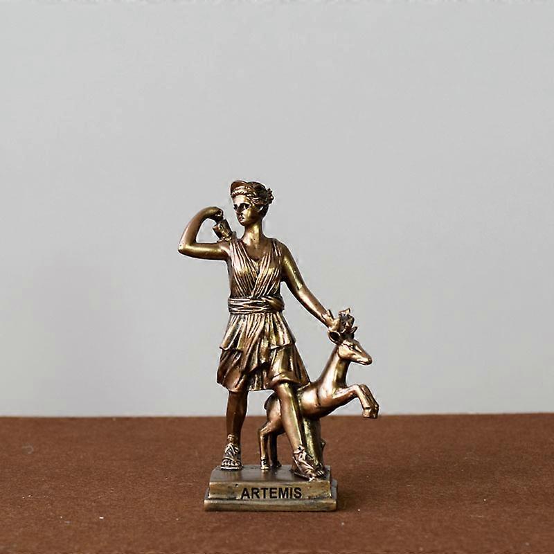Moon hunting goddess Artemis sculpture European retro bar Decor photo ...