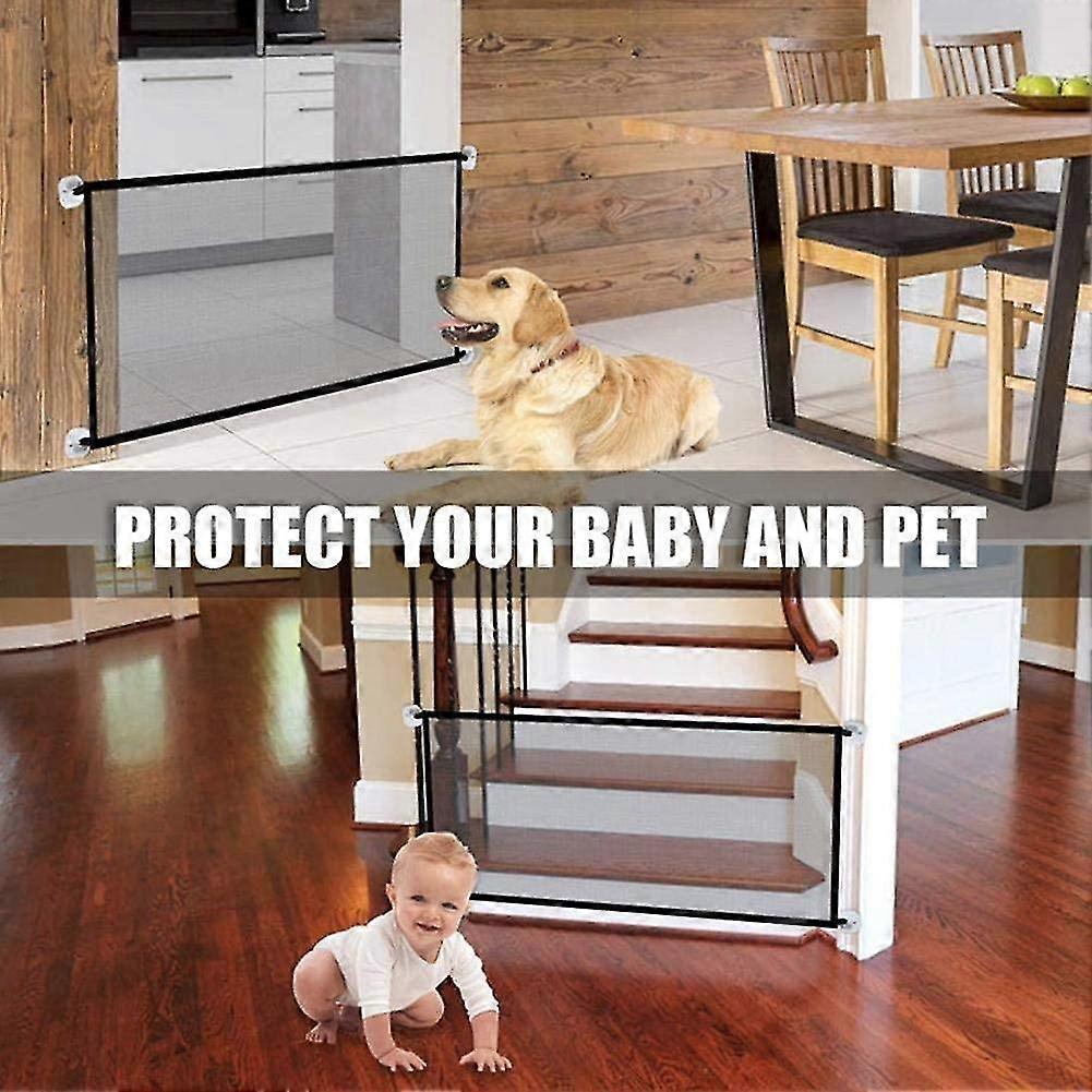 Dog Barriers, Portable Dog Door Gate Foldable Dog Gate Stair Gate ...