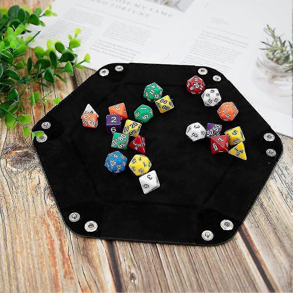 Double-sided Dice Board, Velvet Foldable Dice Tray - 2 Pieces Dice ...