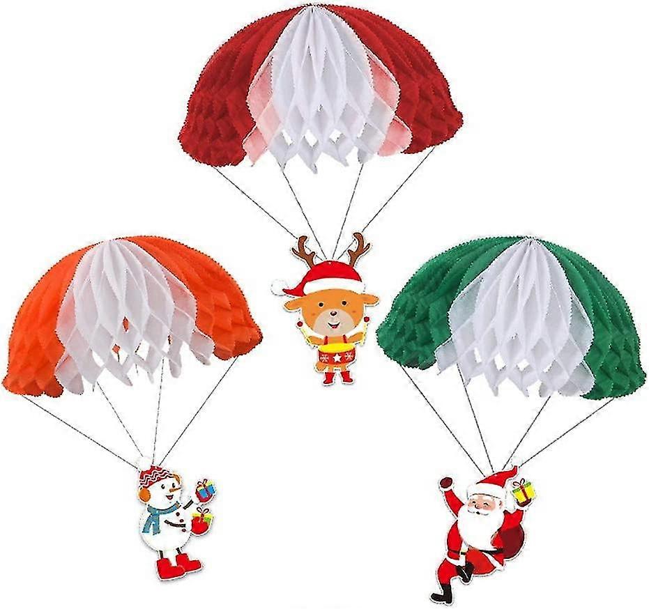 Christmas Santa Claus Parachute Christmas Parachute Suspension Flying ...