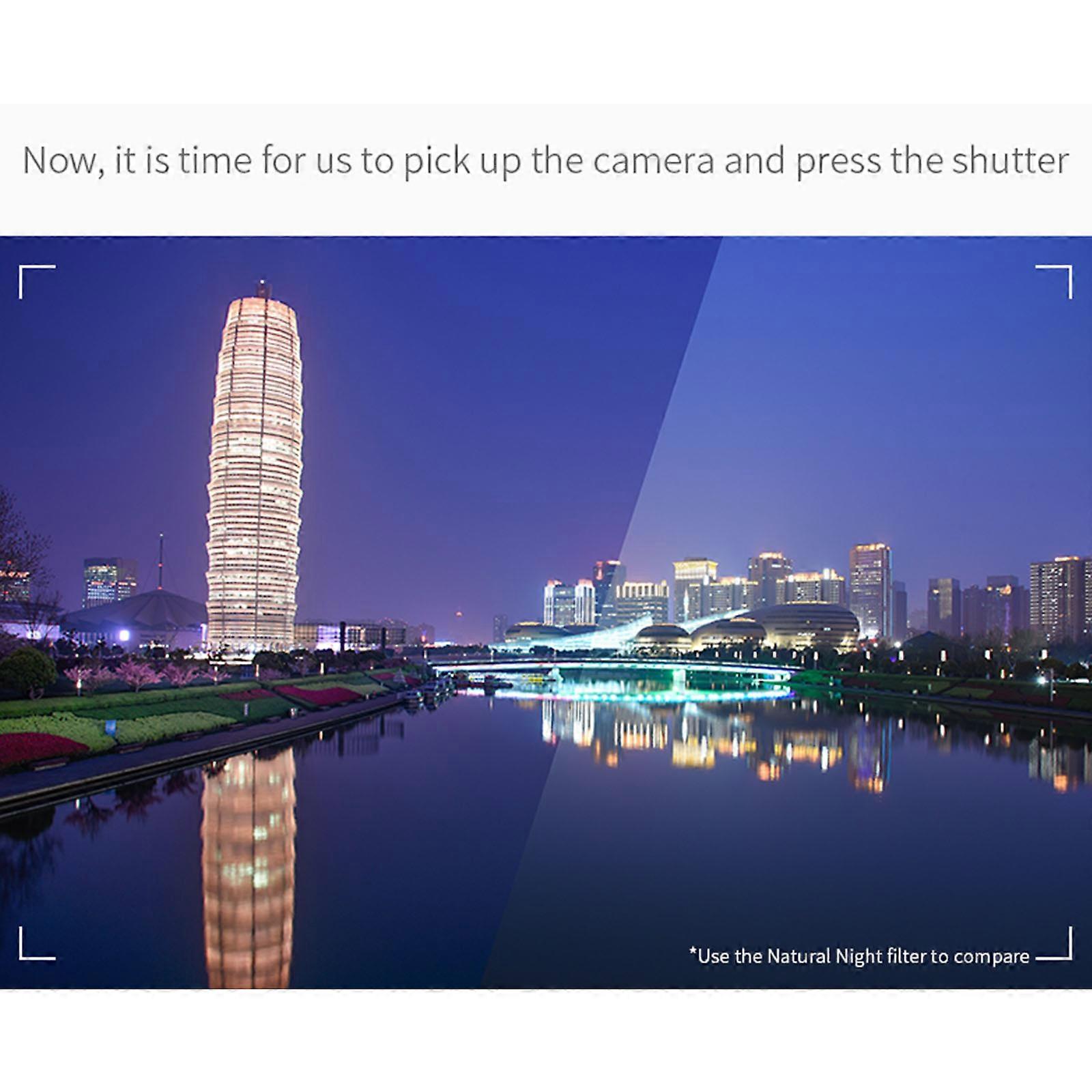 Anti-light Pollution Filter Natural Night Filter 49-82mm for Night ...