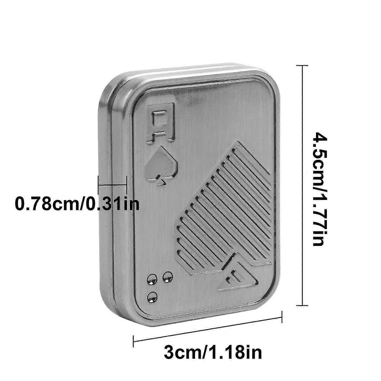 Magnetic Metal Fidget Toys - Metal Poker Push Card Fidget Slider Stress ...