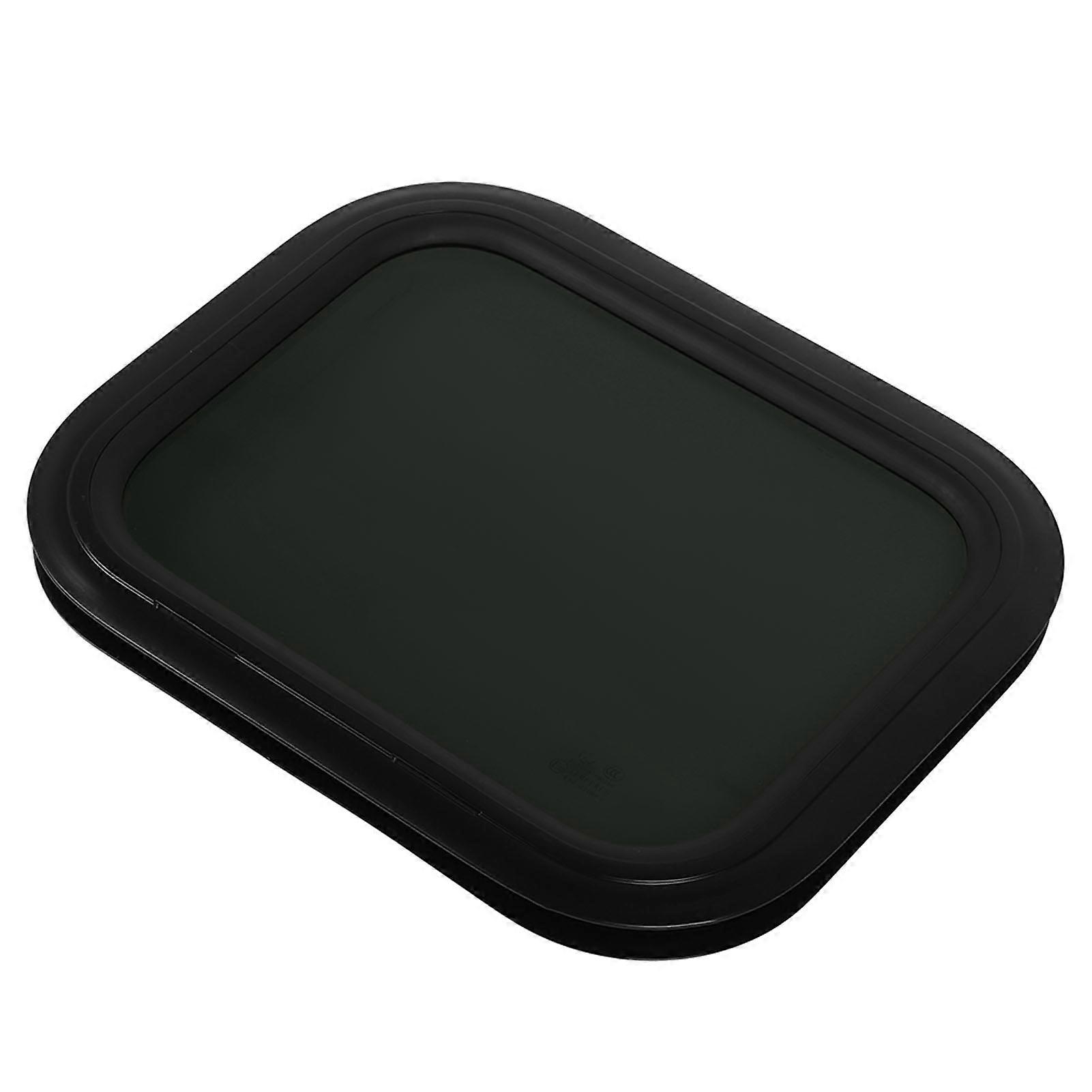 RV vindue sort aluminiumslegering ramme vandtæt hærdet glas rundt ...