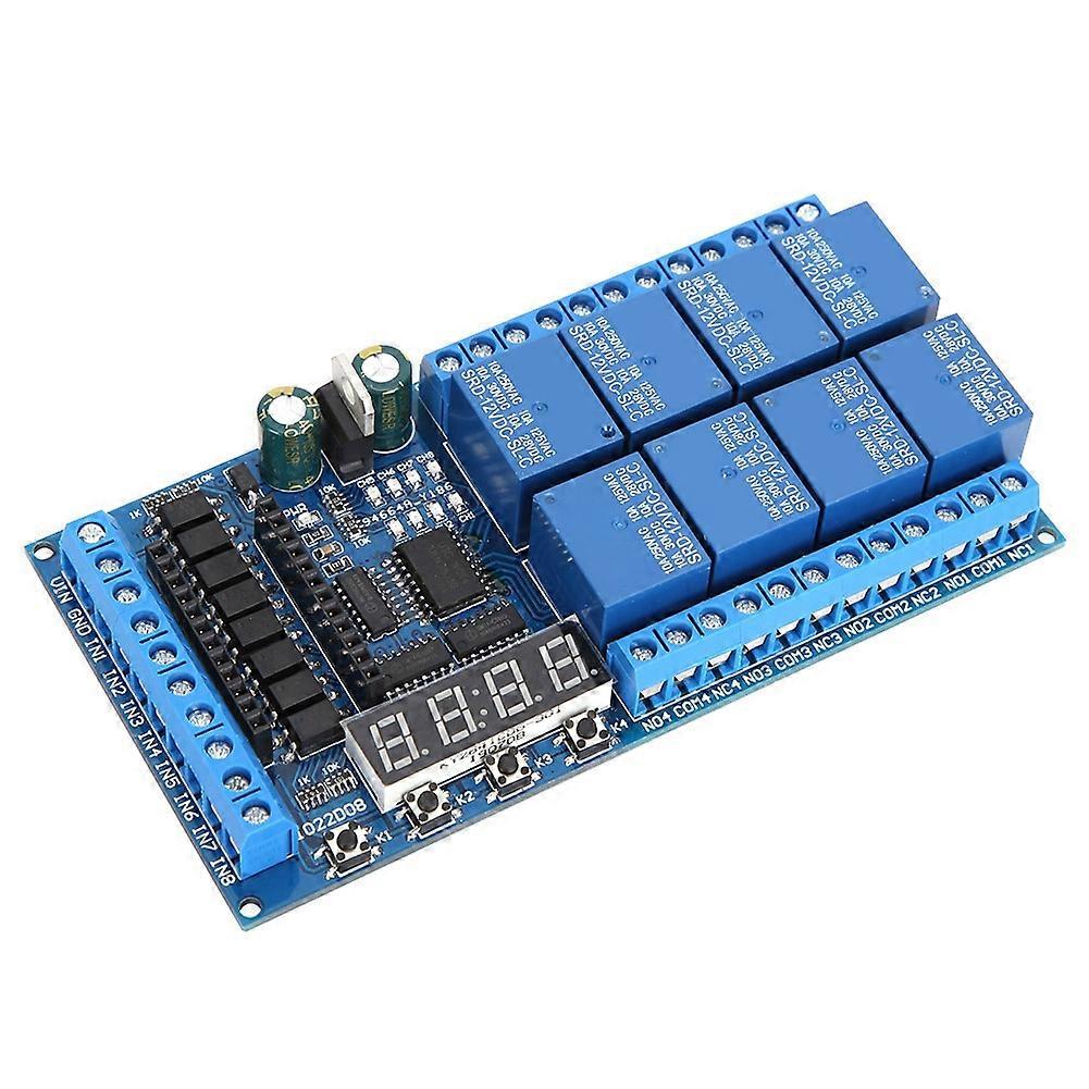 DC 12V 8 Channel Pro Mini PLC Relay Shield Module Delay Timer Switch ...