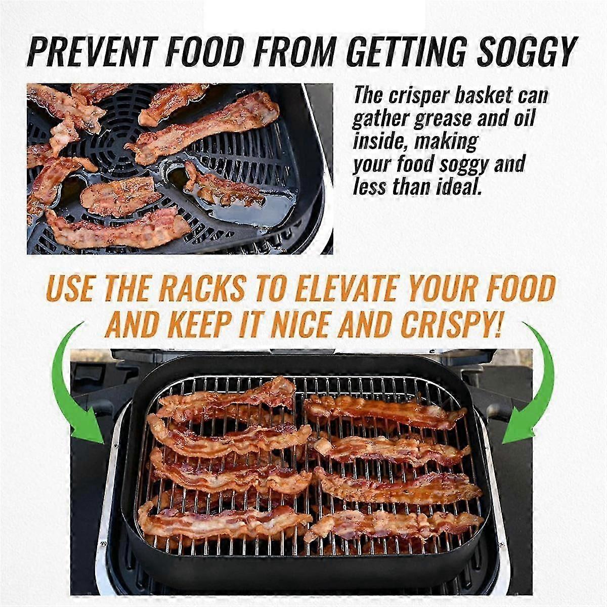 Stainless Steel Rack Set for Ninja Woodfire Outdoor Grill and Smoker ...