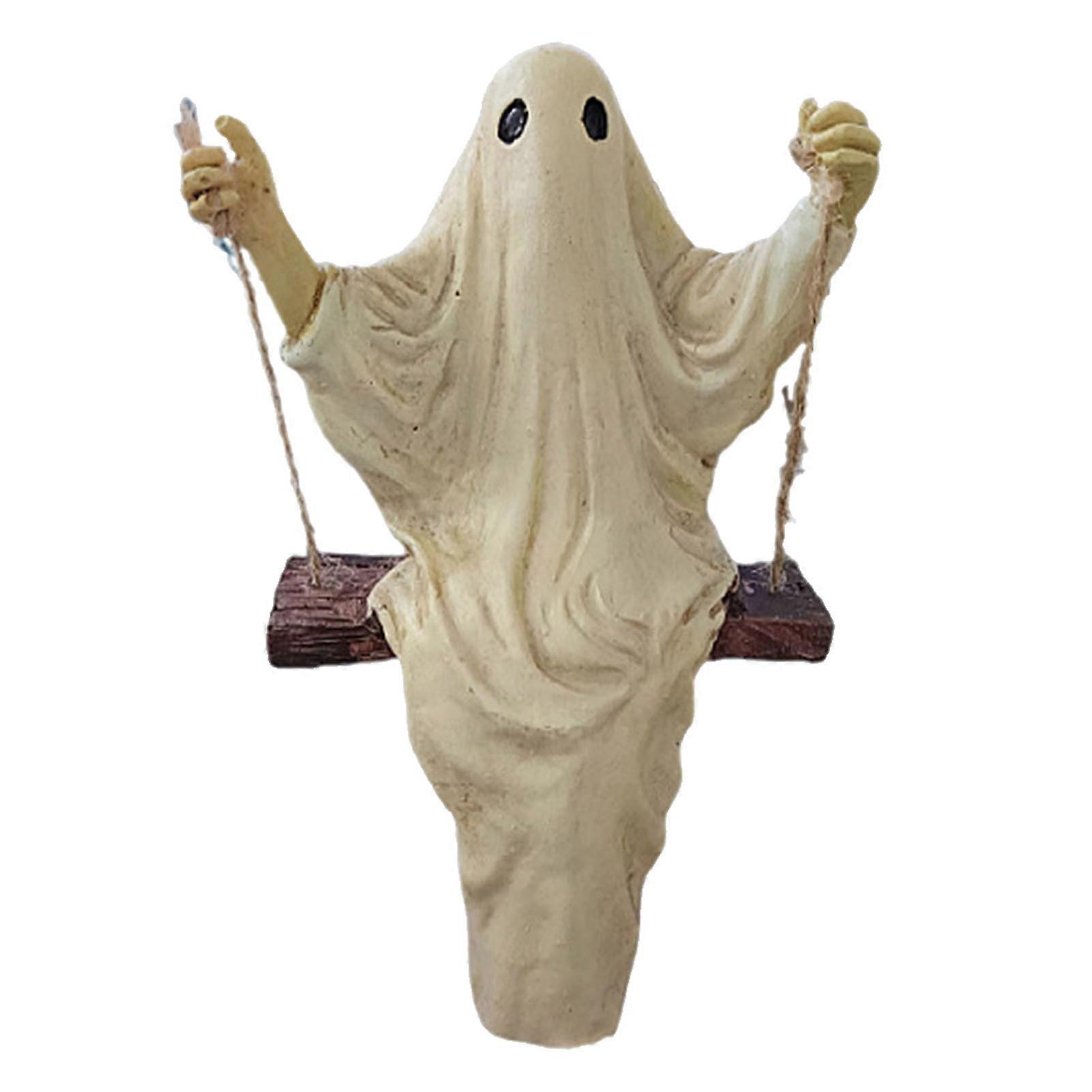 Ghost Figure Decor Resin Statue Ornament Horror Festival Sculpture for ...