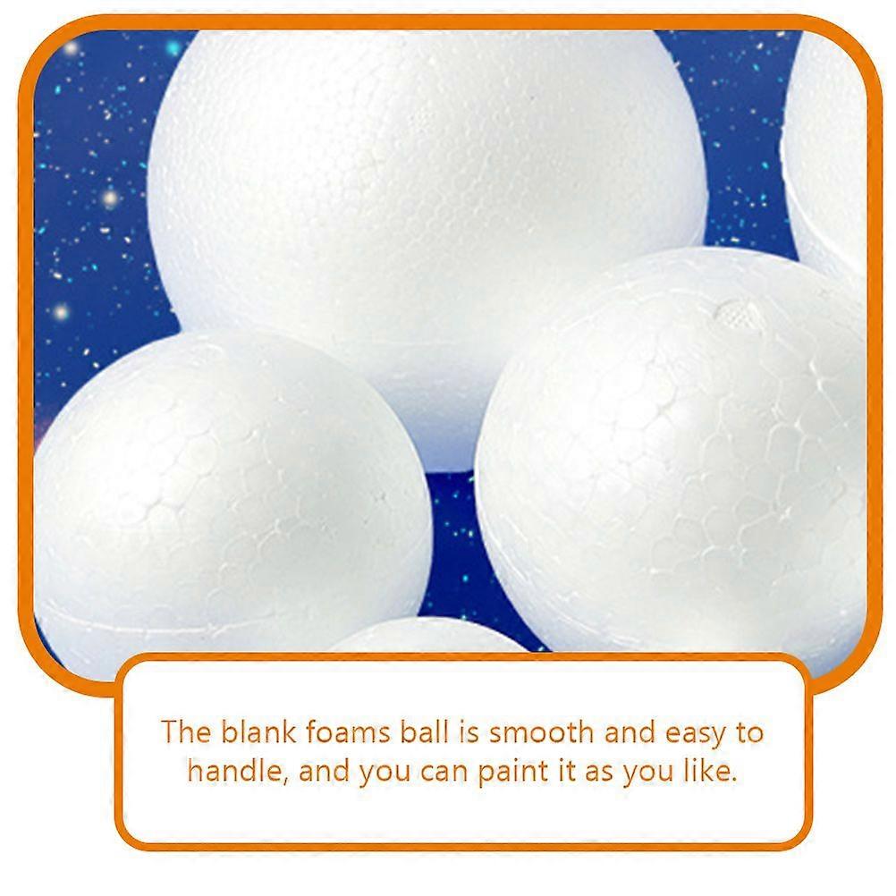 100pcs Round Foams Balls Unpainted Round Balls Birthday Holiday DIY ...