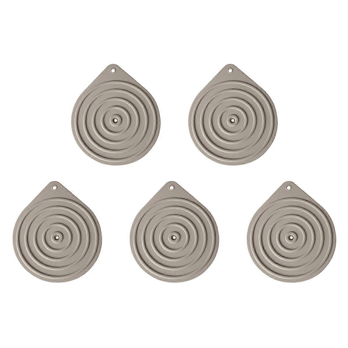 5 Pcs Silicone Microwave Plate Warmers, Non-Slip Food Warming Mats for ...