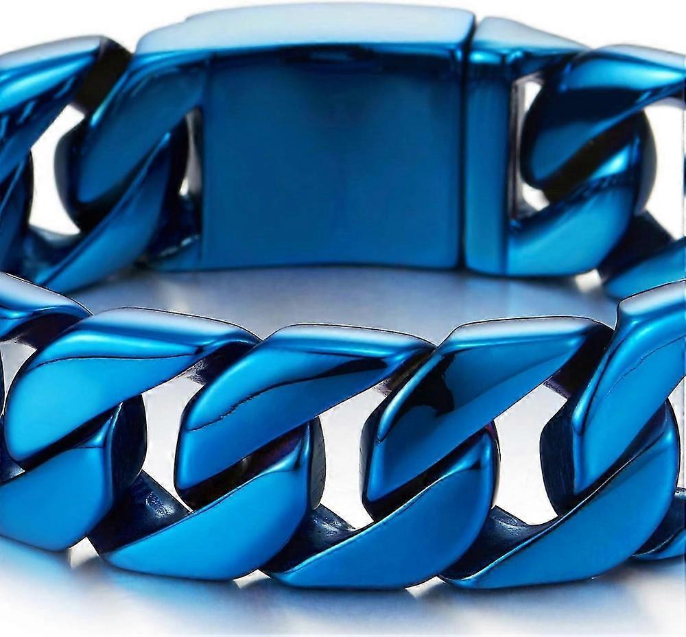 Large Masculine Style Stainless Steel Curb Chain Men's Bracelet G metal ...