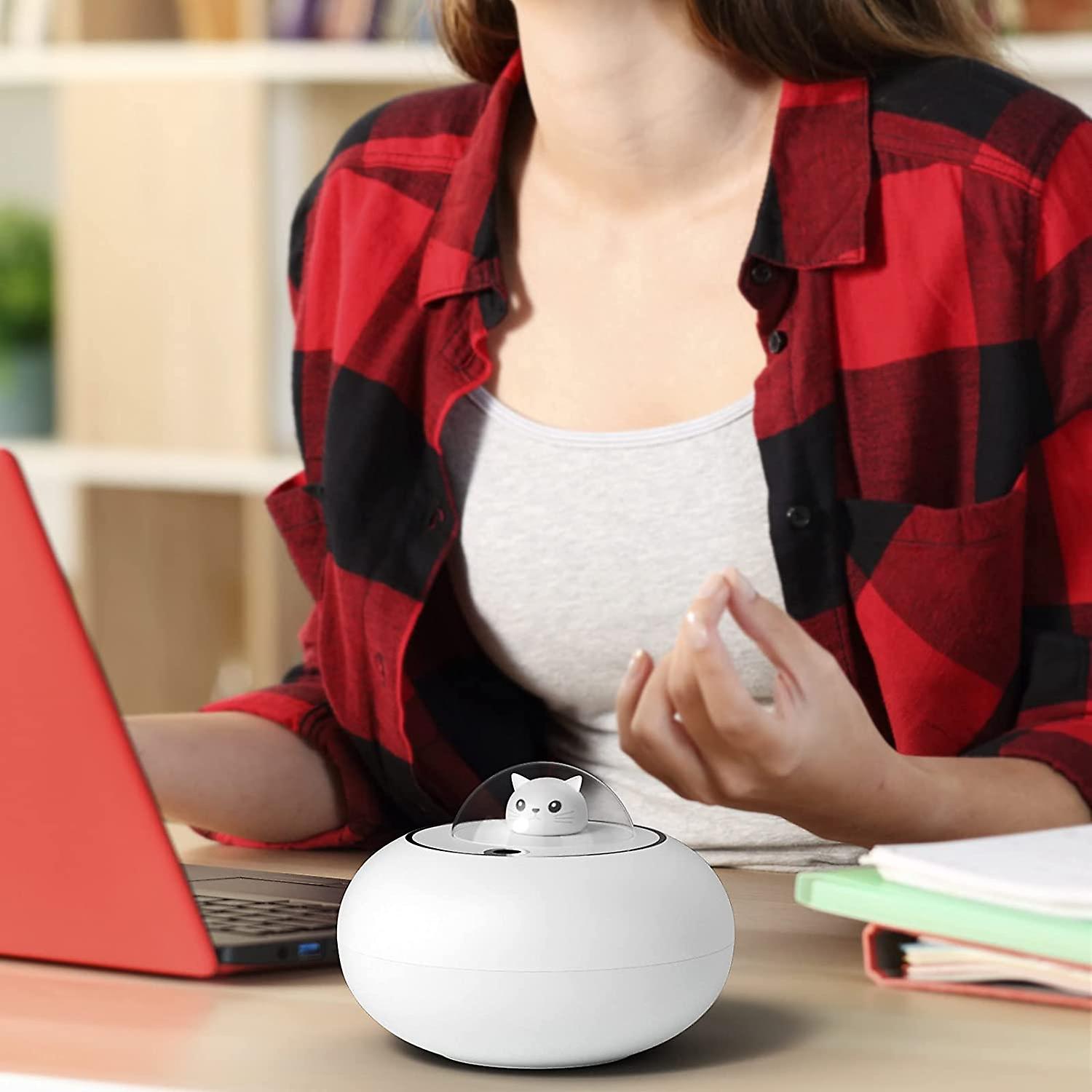 Cute Humidifiers For Home Bedroom300 Ml Mini Humidifiers With 7-color ...