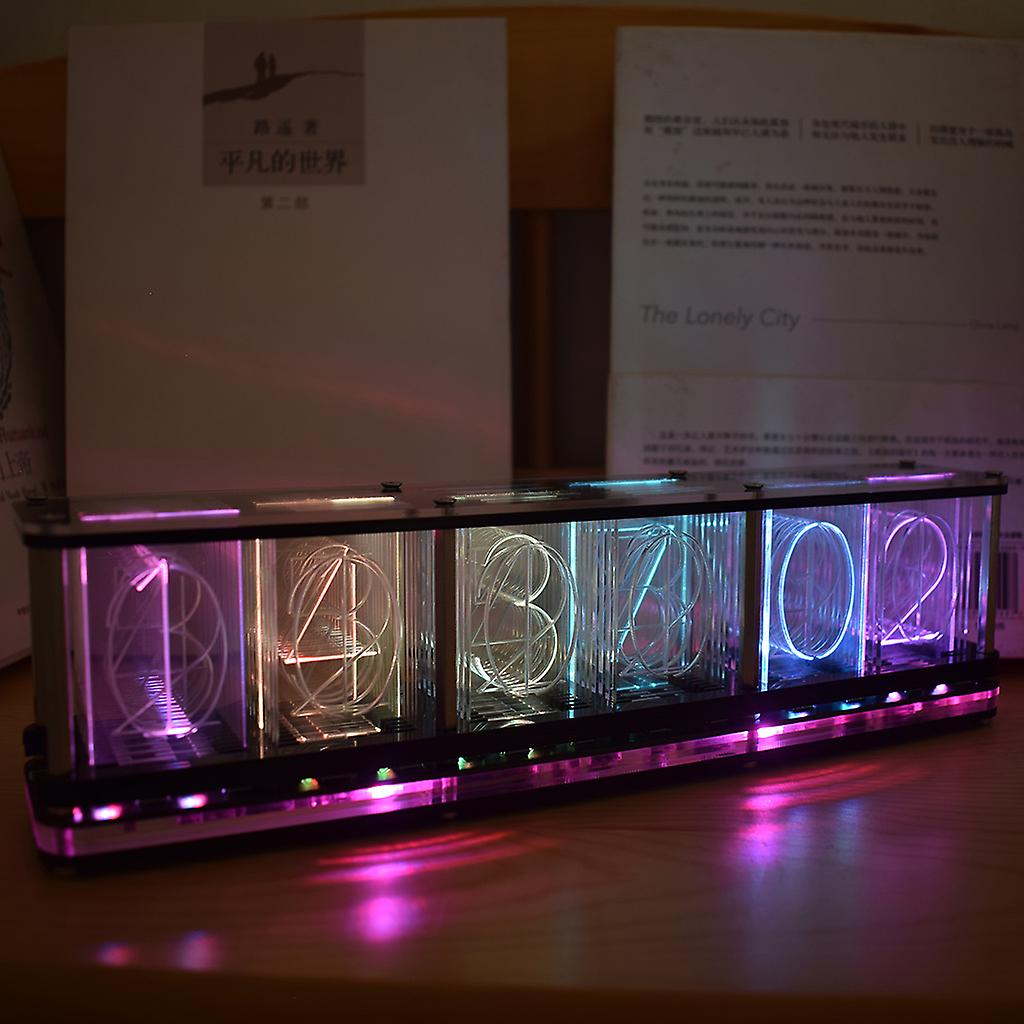 Upgraded Rgb Glow Lcd Time Photo Display Diy Nixie Tube Clock ...