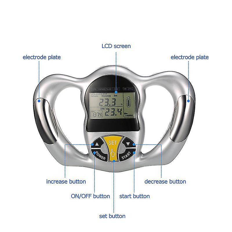 Body Fat Meter Handheld Digital Body Fat Analyzer Bmi Electronic Body ...