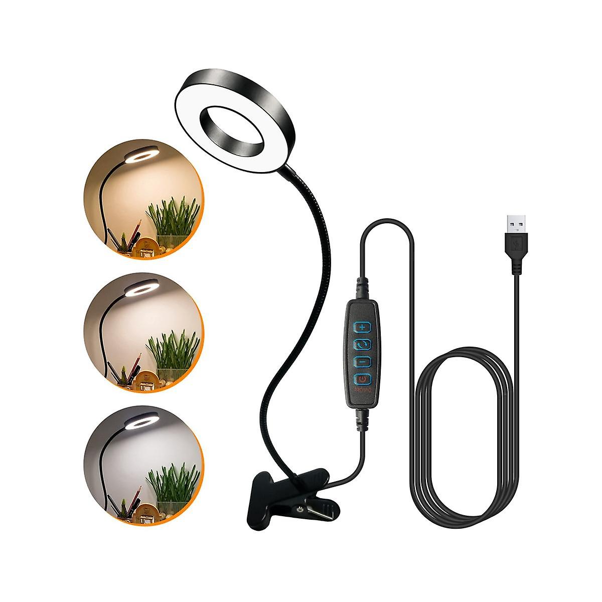 48 Led Desk Lamp Clip On Desk Lamp 360flexible Reading Table Light Eye ...