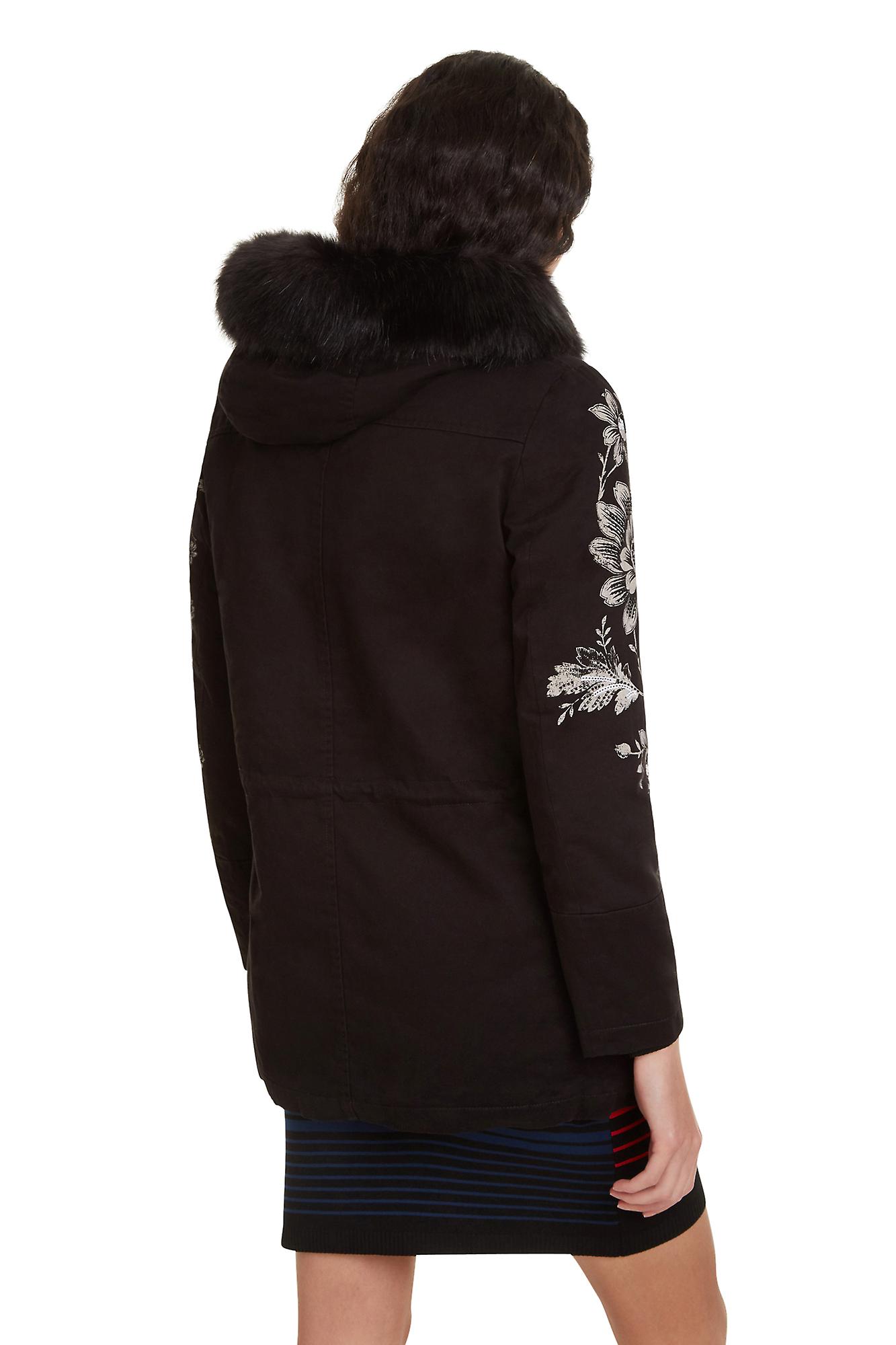 Desigual Women's Parla Floral Thick Parka Jacket | Fruugo UK