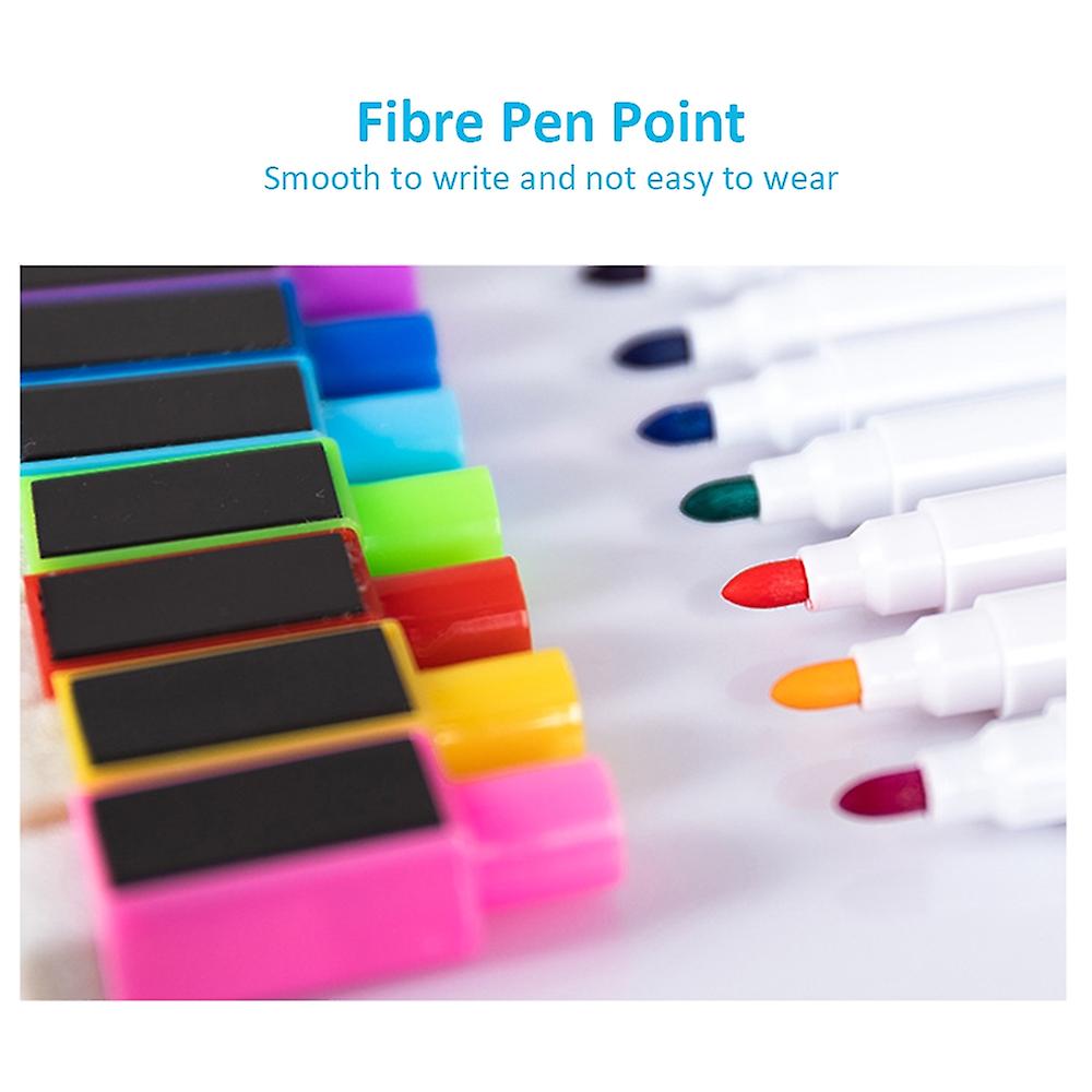 8 Colors Dry Erase Markers with Eraser Cap Home Office Classroom ...