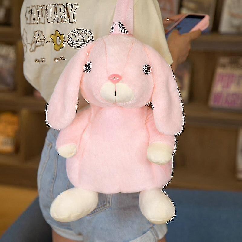 Lifelike Plush Rabbits Backpack Bags Stuffed Long Hang Ears Bunny Plush ...