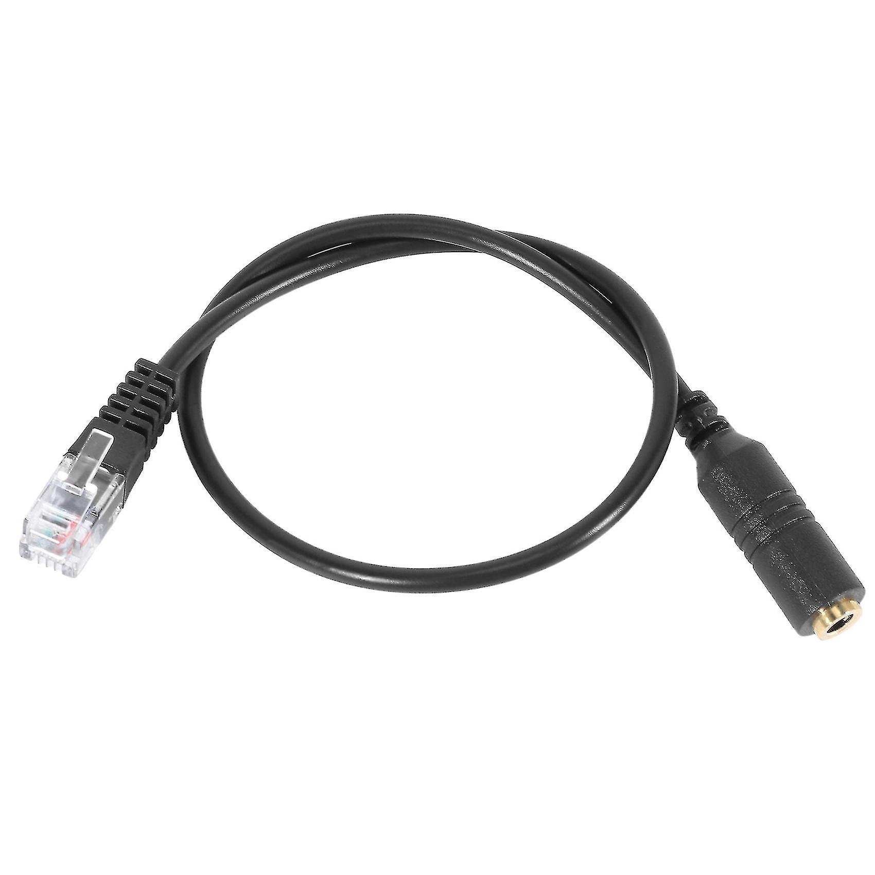 1pc Phone Adapter Rj9 To 3.5 Female Adapter Convertor Cable Pc Computer ...