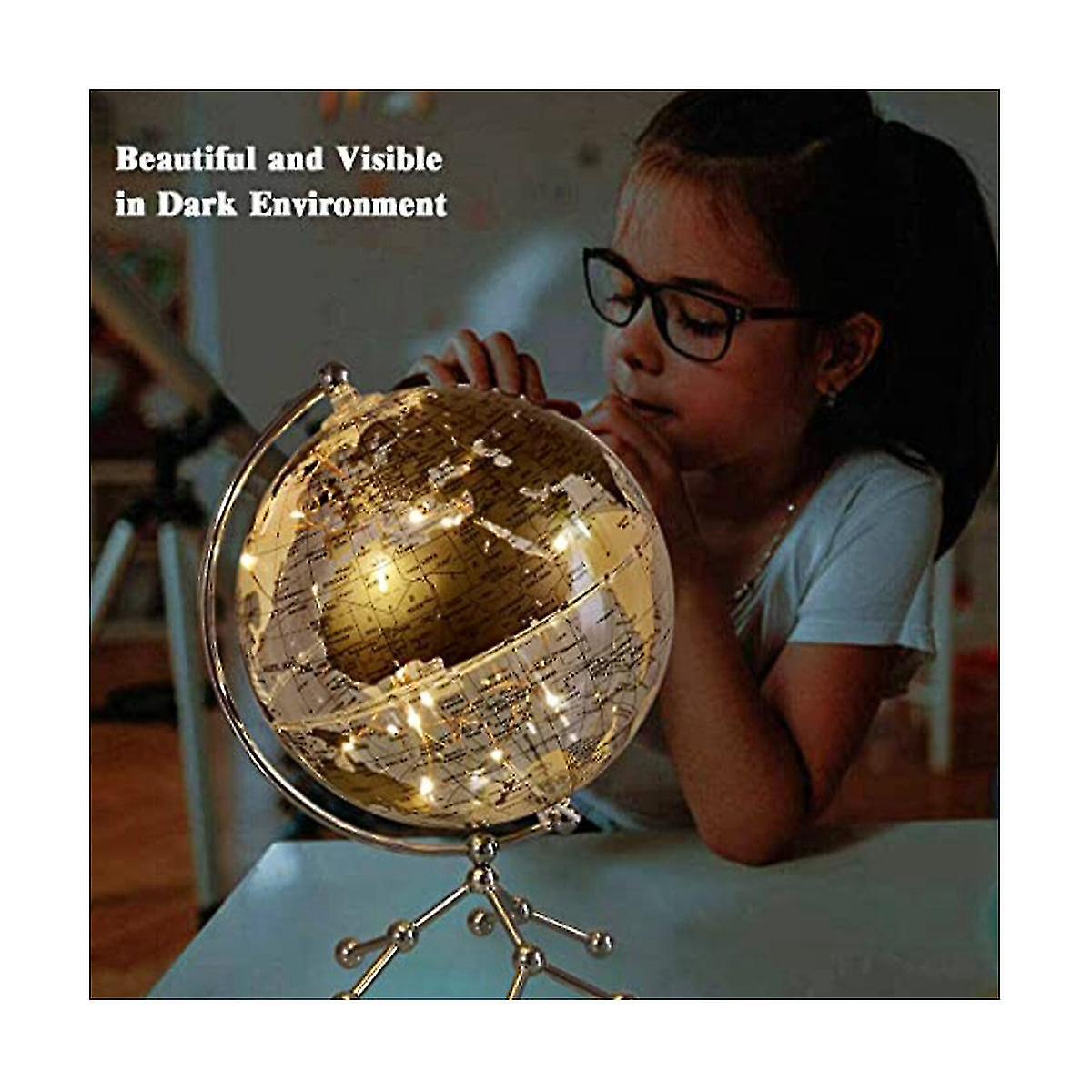 8inch World Globe,illuminated World Globe With Metal Stand,educational ...