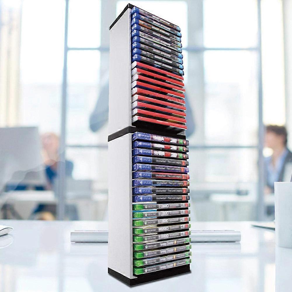 CD Shelf CD Storage Rack CD Games Disc Storage Tower, Universal Game ...