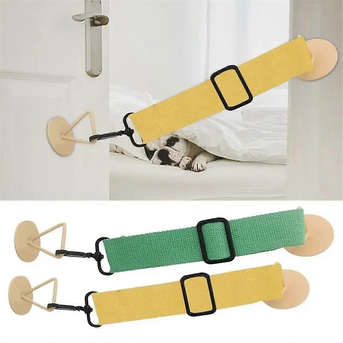Pet Door Latch Adjustable Door Opener for Cats Pet Door Stopper Strap ...