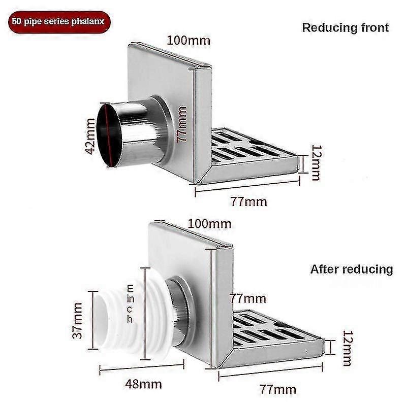 Stainless Steel Side-drain Wall Side Shower Drain Balcony Wall Corner ...