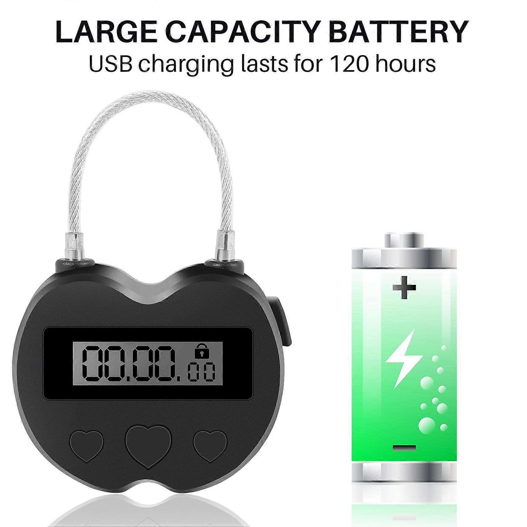 Smart Time Lock LCD Display Time Lock Multifunction Travel Electronic ...