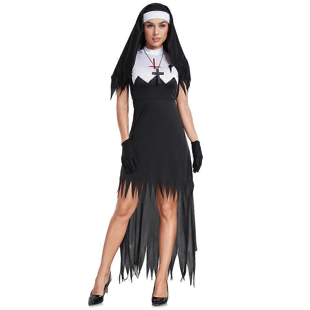 Cosplay Valak Demon Nun The Conjuring Costume Adult Scary Halloween ...