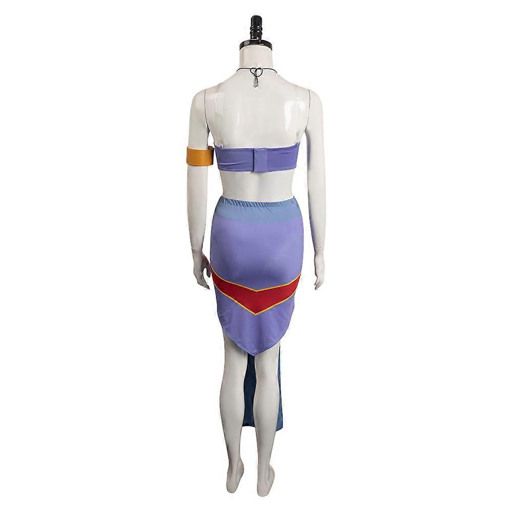 Kida Cosplay Costume Tube Top Skirt Necklace Princess Role Playing ...