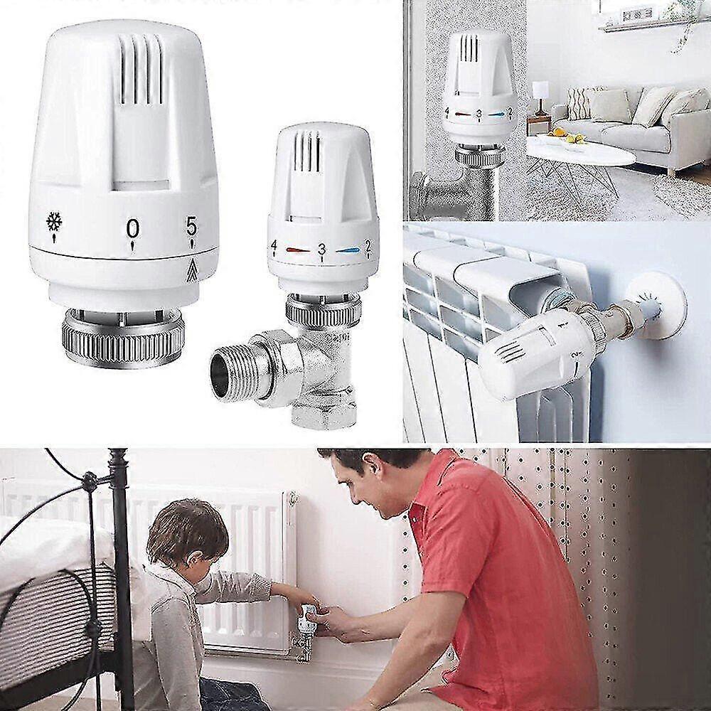 TRV Radiator Thermostatic Head Heater Control Thermostat Heating Valve ...