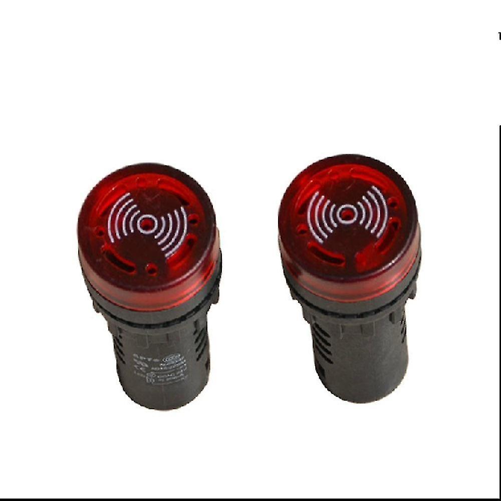 Led light bulbs ad16 22sm 12v/24v/110v/220v/380v 8mm active led flash signal light beep alarm ...