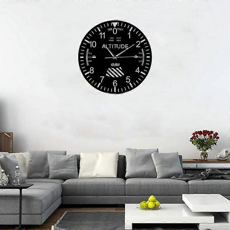Altimeter Wall Clock Tracking Pilot Plane Altitude Measurement Modern ...