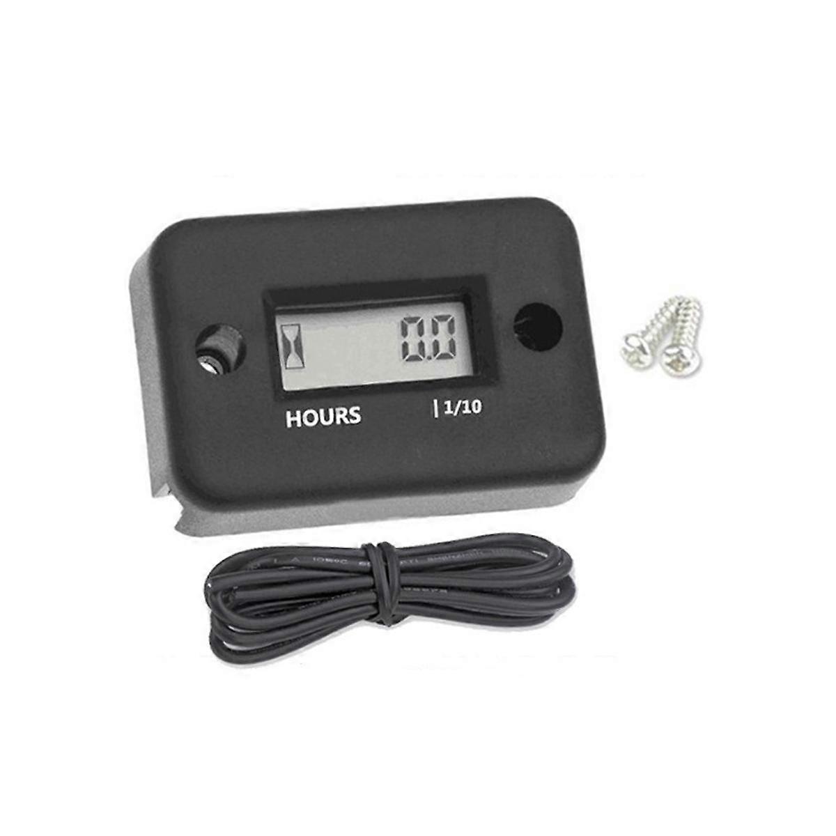Waterproof LCD Display Digital Hour Meter Inductive Timer for Bike ...