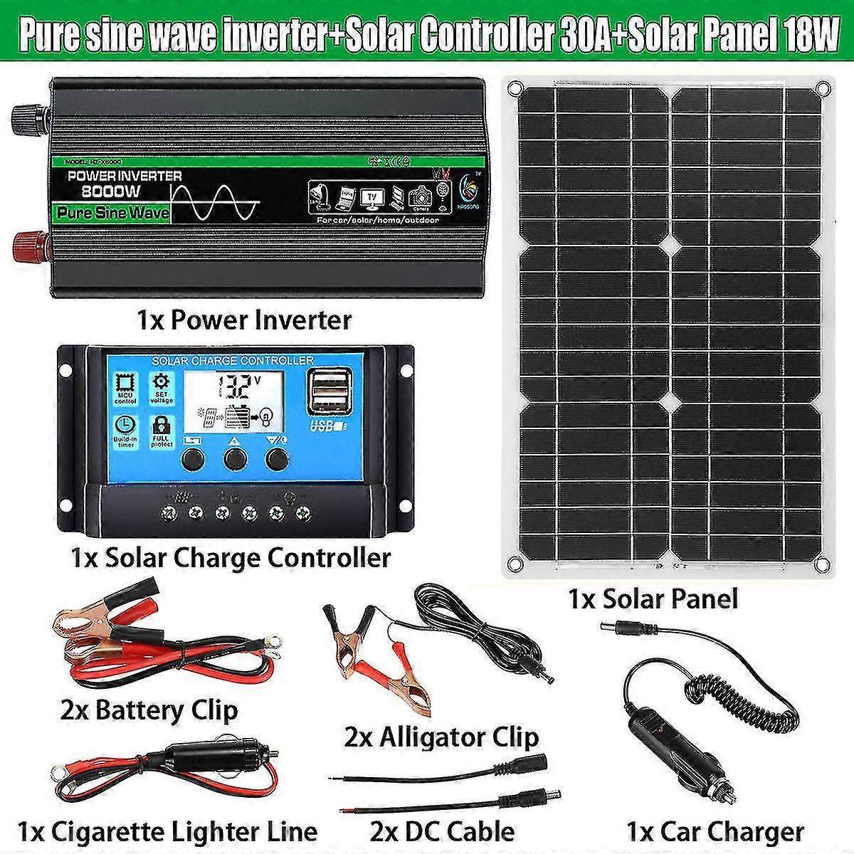 Solar Combined Inverter 250w-2000w, Solar Panel, 12v To / Intellint ...