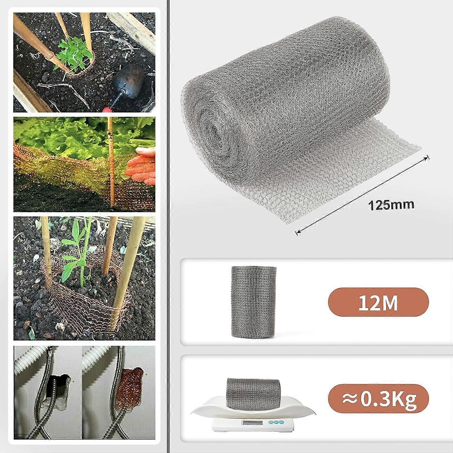 Stainless Steel Net, 12.5cm*12m, Flexible Copper Mesh, Anti Rodent Slug ...