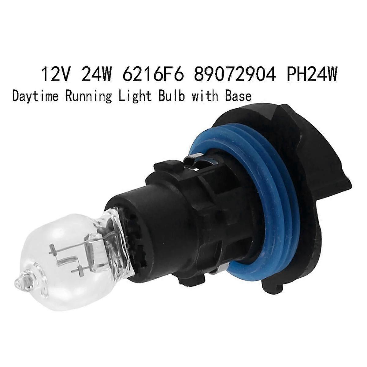 2Pcs Front Daytime Running Light Bulb with Base for 3008 5008 C5 12V ...
