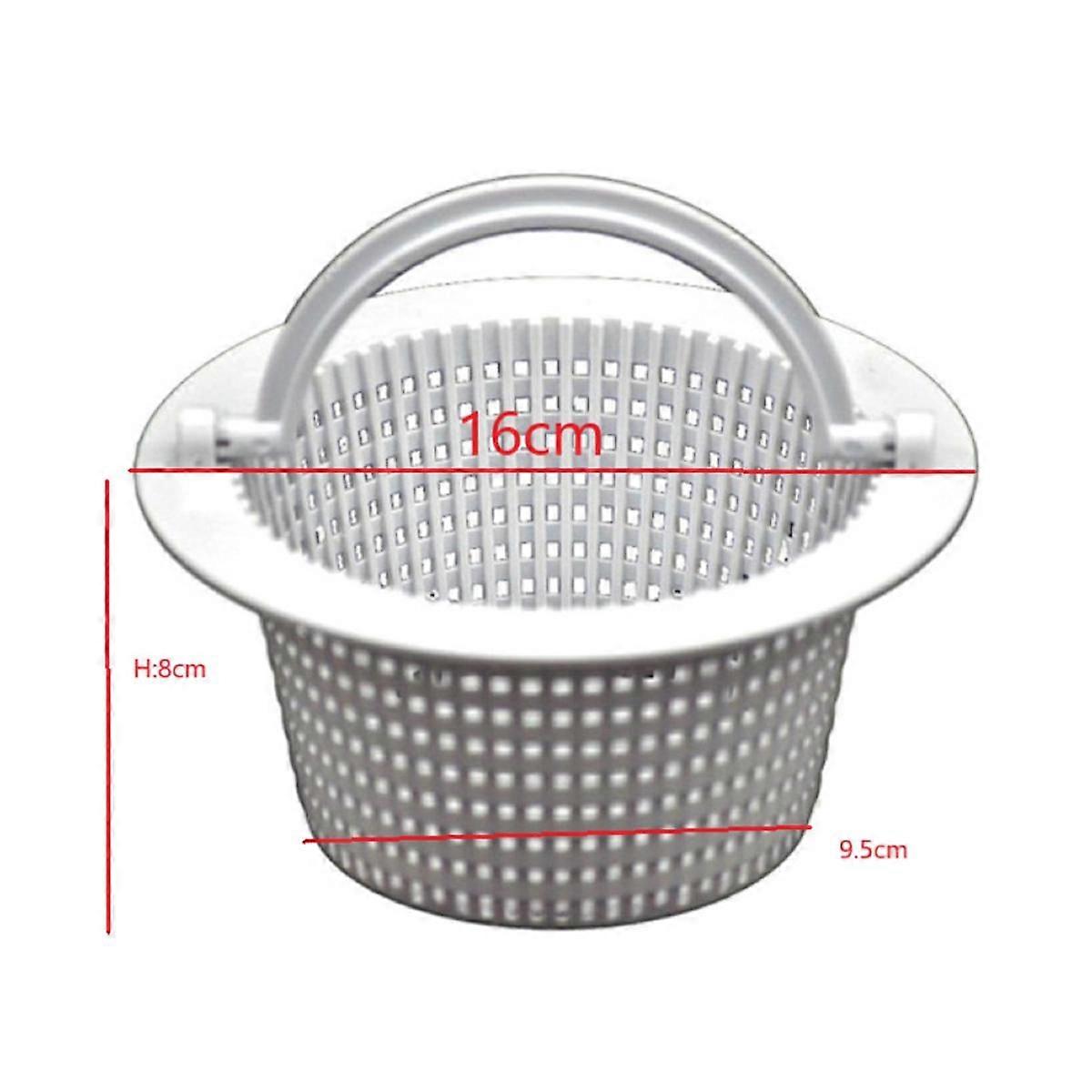 Swimming Pool Skimmer Replacement Basket with Handle, 2 Pack - Above Ground Pool Thru-Wall ...