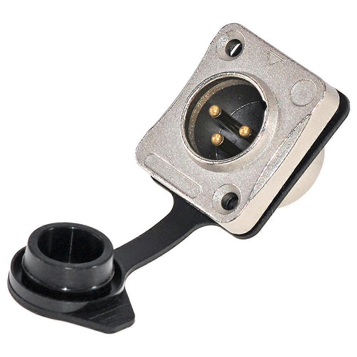 3 Pole Holder 3 Pole Waterproof Male and Female Microphone Audio Plug ...