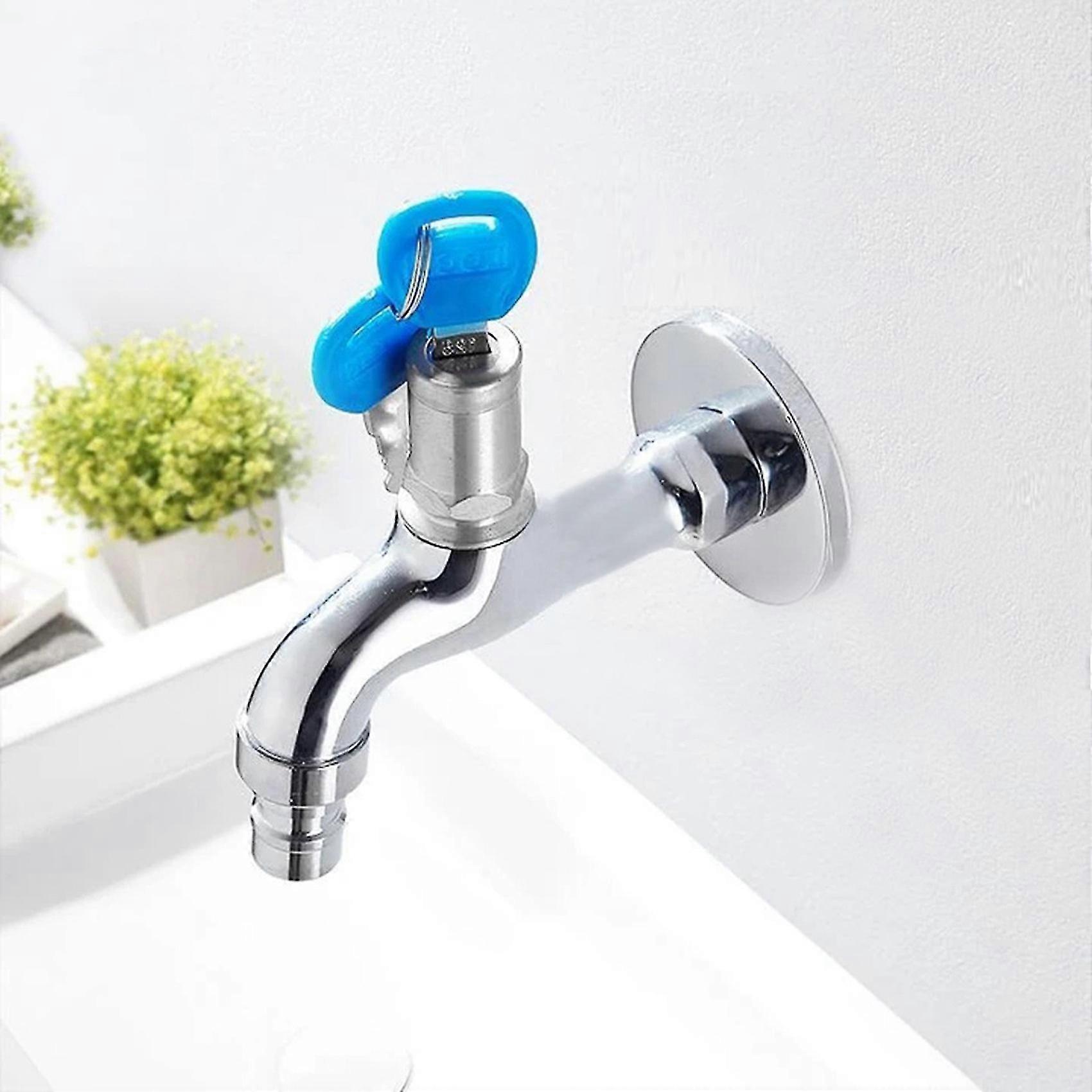 2x Anti-theft Faucet Water Tap With Lock Key Alloy Key Switch Faucet ...