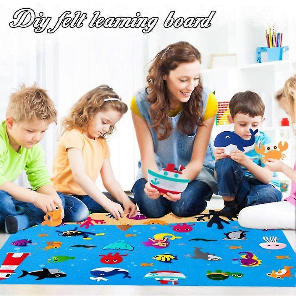 Flannel Felt-story-board Set For Toddlers Large Wall Hanging Activity ...