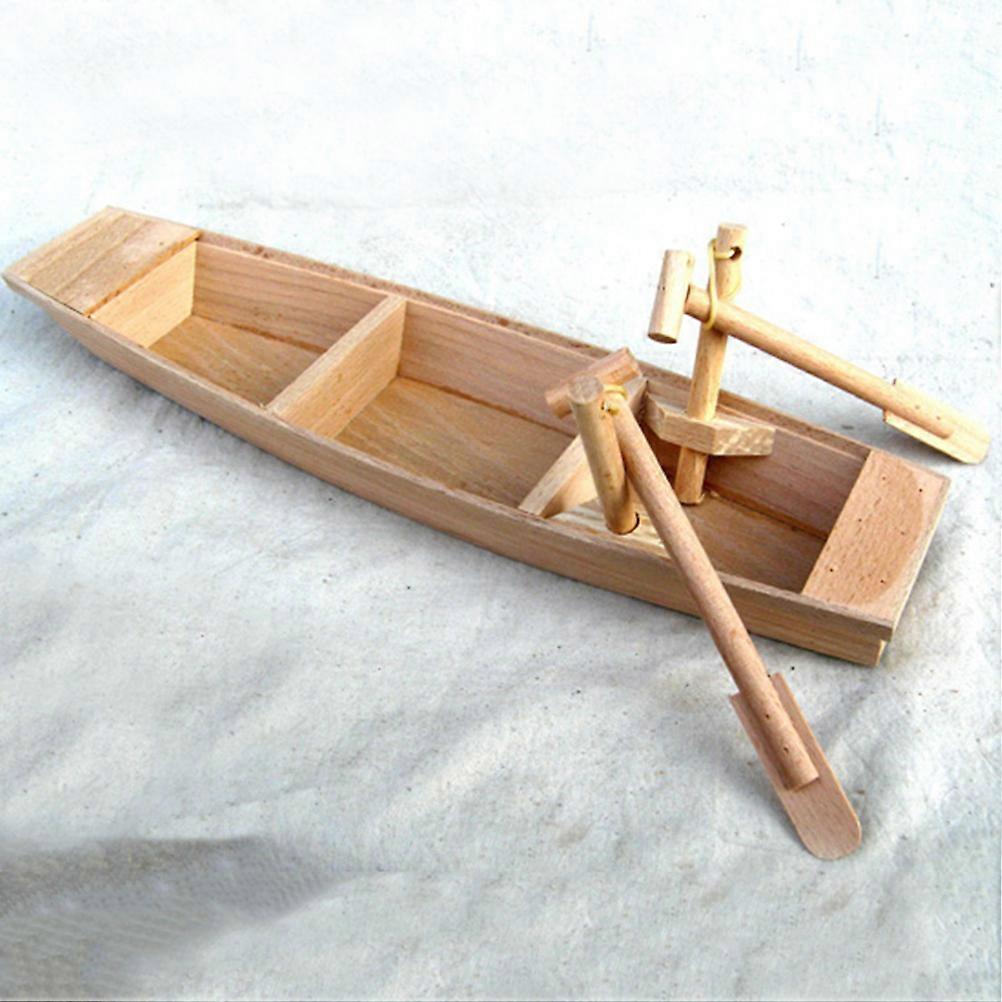 Wooden Mini Boat Model Small Wooden Fishing Boat Small Model Boat for ...