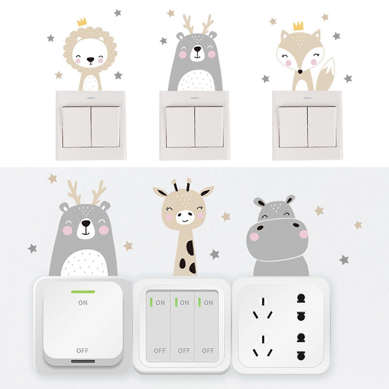 Switch Sticker Light Switch sticker 6pcs pack of Bohemian cute Smiley ...