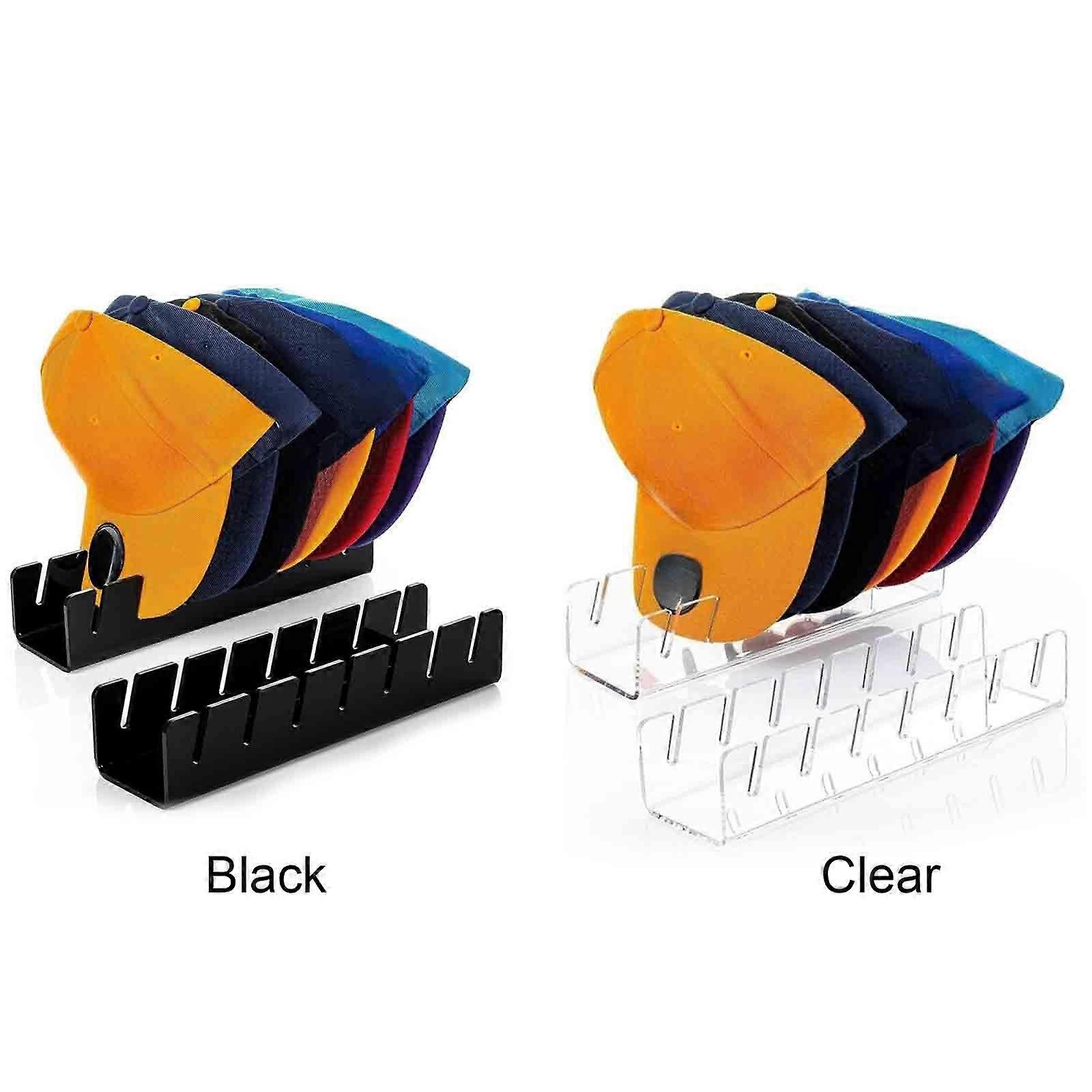 2 Pack Baseball Caps Storage Freestanding Hanger Acrylic Hat Rack ...