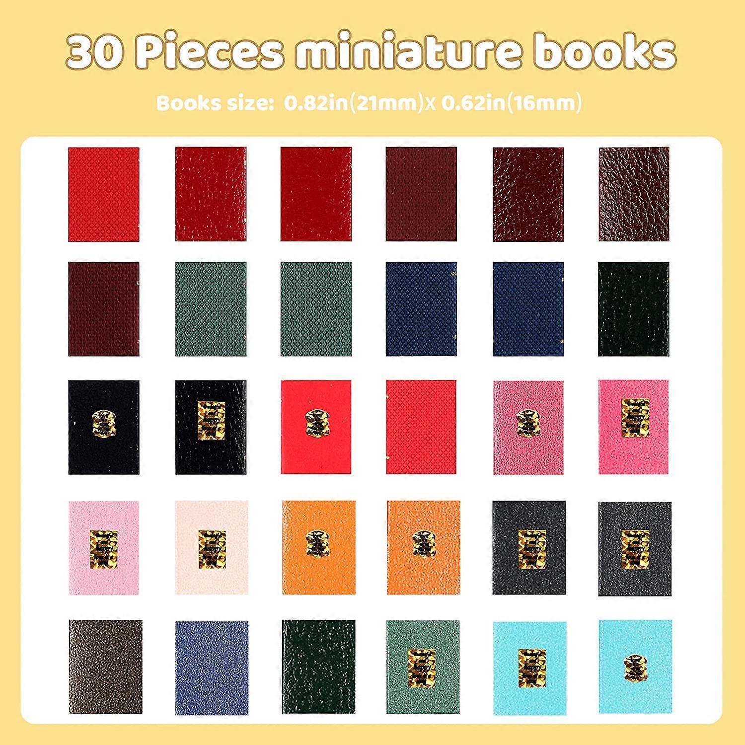 30 Pieces 1:12 Scale Miniatures Dollhouse Books Assorted Timeless ...