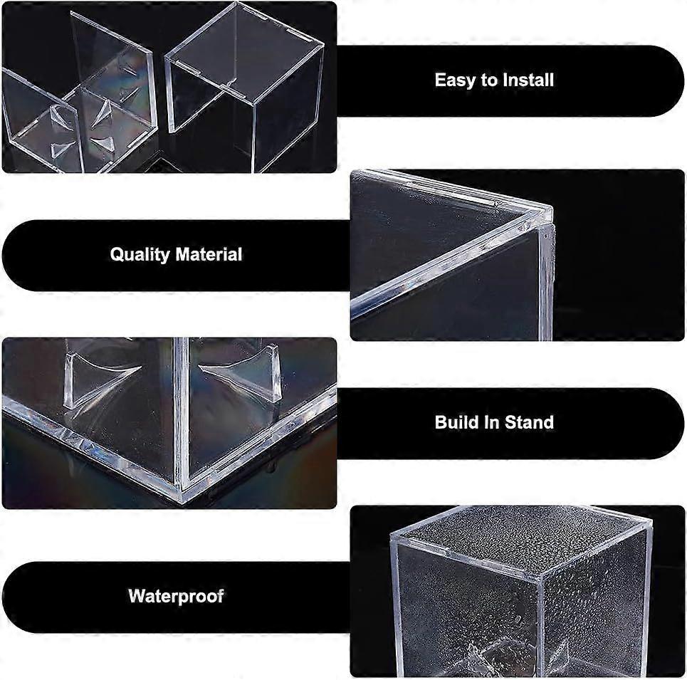 Golf Ball Display Case Acrylic Square Golf Ball Holder Stand ...
