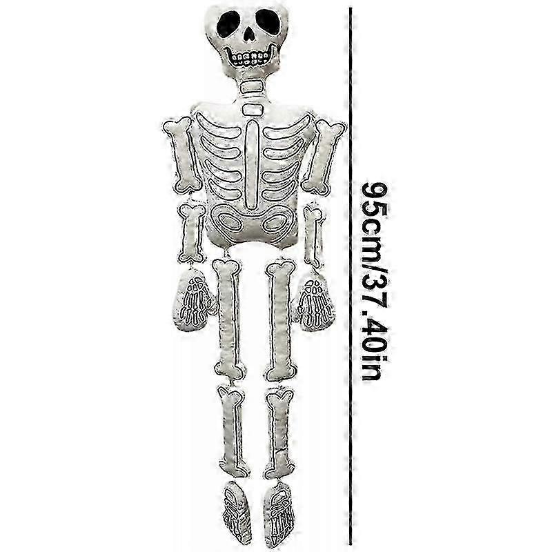 Halloween Plush Skeleton, 37-inch Skeleton Doll,white Bone Skeleton ...