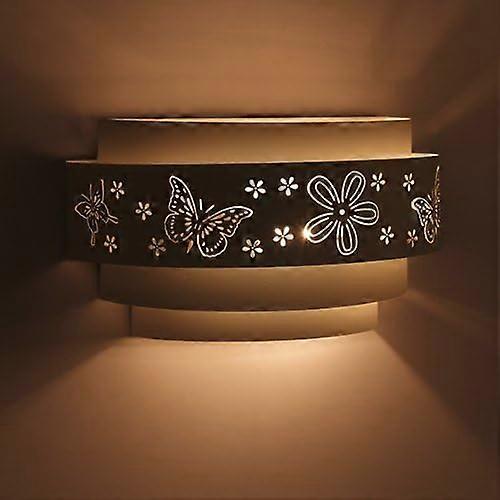 Wall light for children with pretty flower and butterfly designs, E27 ...