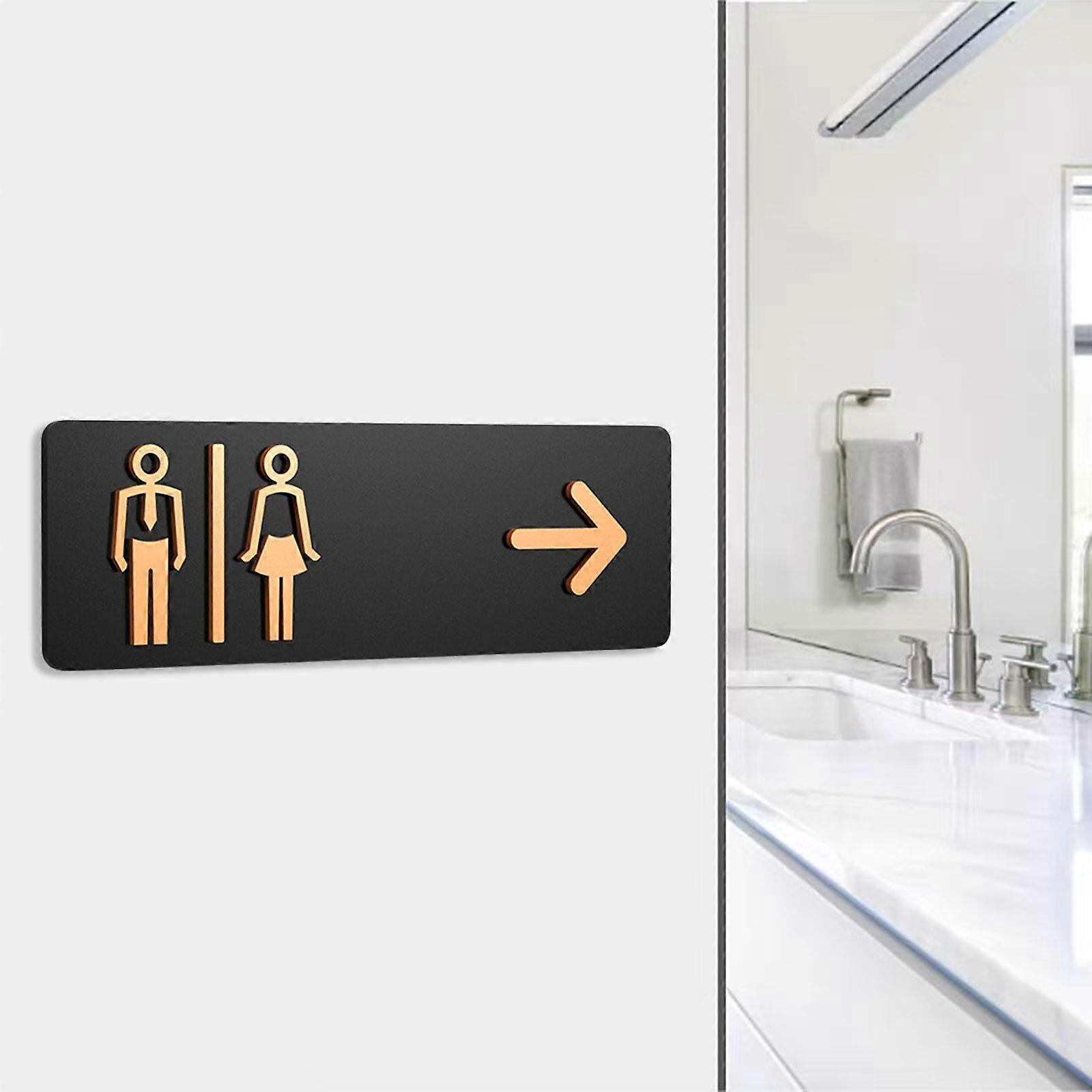 Toilet Sign Display Washroom Sign Men Women WC Door Sign Restroom Sign ...