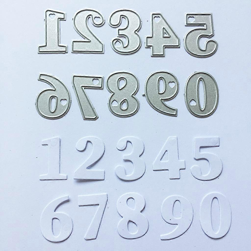 Diy Leather Letter Number Cutting Die Metal Die Cuts Stencils Serving ...